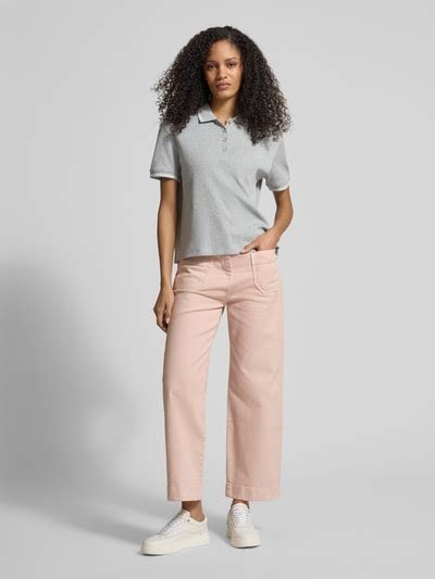Jakes Casual Regular Fit Poloshirt Aus Baumwolle Silber Melange