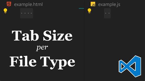 VS Code Set Tab Size Per File Type YouTube