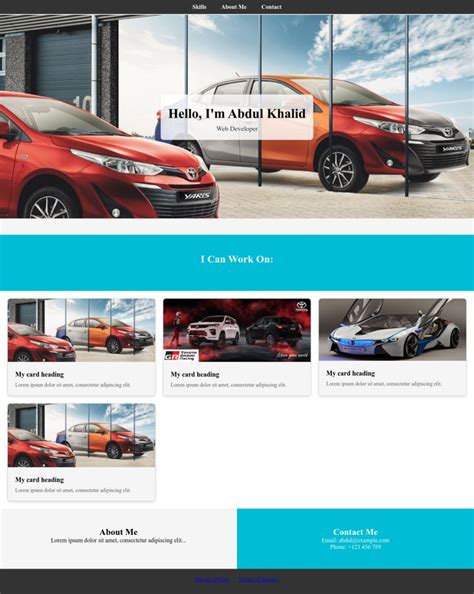 Abdul Khalid On Linkedin Today I Completed 5 Html Css Static Web Page Templates You Can Explore