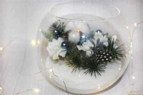 Купити Новорічна композиція підсвічник у вазі Skrynya Ua