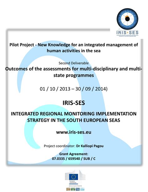 Pdf Guidelines On Spatial And Temporal Extent Of Monitoring Water Column And Seabed Habitats