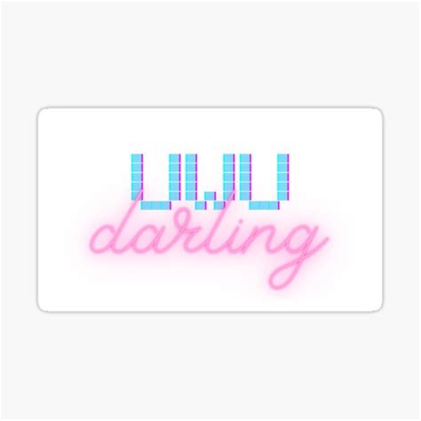 Uwu Darling Sticker For Sale By Itsaspookypeach Redbubble