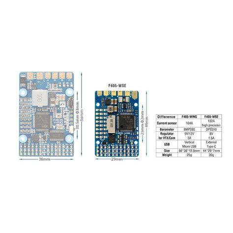 Matek F405 Wse Flight Controller Wing 30x30mm