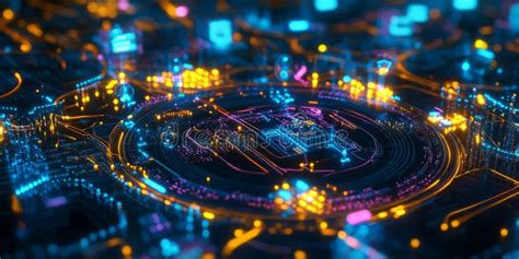 A Glowing Futuristic Ai Powered Autonomous Disaster Relief Coordination