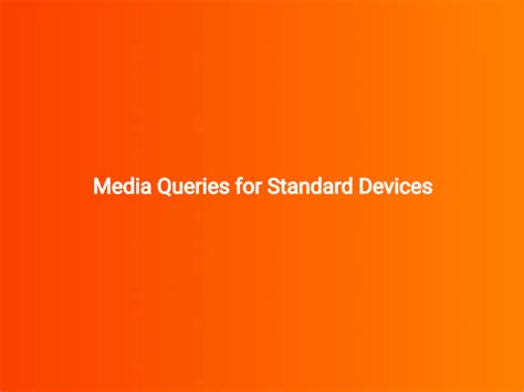 Responsive Media Queries For All Devices — Codehim