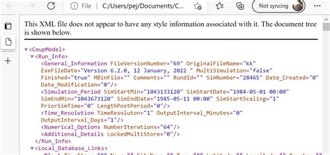 Version 6 2 0 Xml Format CoupModel