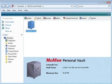 Mcafee Personal Vault Download Softpedia