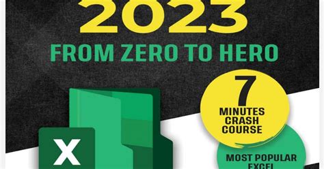 excel 2023 how to become a master of microsoft excel in less than 7 minutes a day with the most