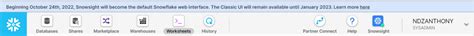 Snowflake Is Moving To Snowsight And Phasing Out The Classic Console Datameer