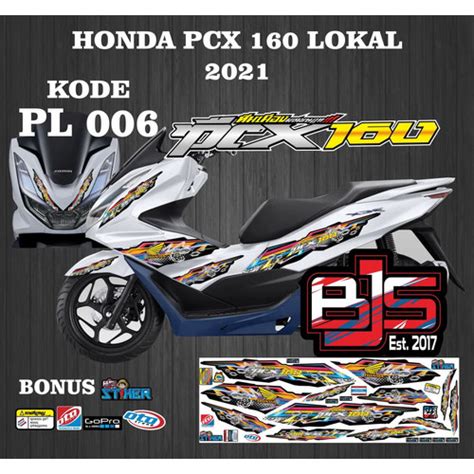 Jual Stiker Transparan Striping Transparan Motor Pcx Lokal 160 2021 Pl