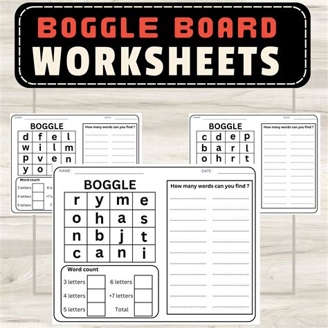 Free Printable Boggle Boards Printables