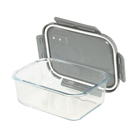 Glad Glass Rectangle Storage Container With Venting Snap Lock Lid 7 6 Cup