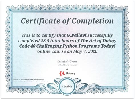 Pallavi G On Linkedin Python Courseudemy