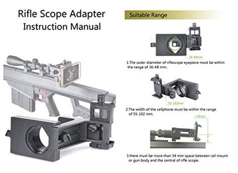 Landove Rifle Scope Smartphone Mounting System Smart Shoot Scope Mount Adapter For Gun Scope