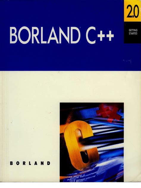 Borland C Version 20 Getting Started 1991 Class Computer Programming Command Line