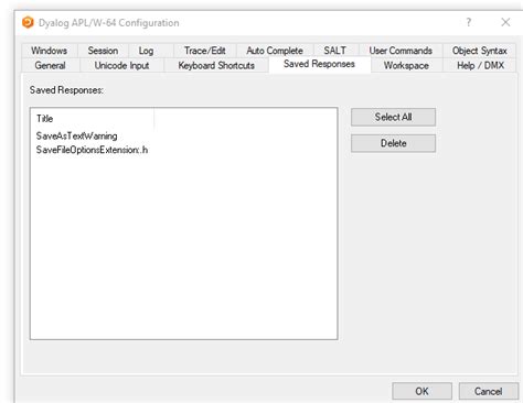 Configurationdialog