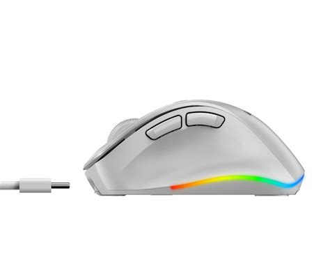 Genius Mouse Wirelessbt Rechargeable Mini Rgb Ergo 9000s Pro White