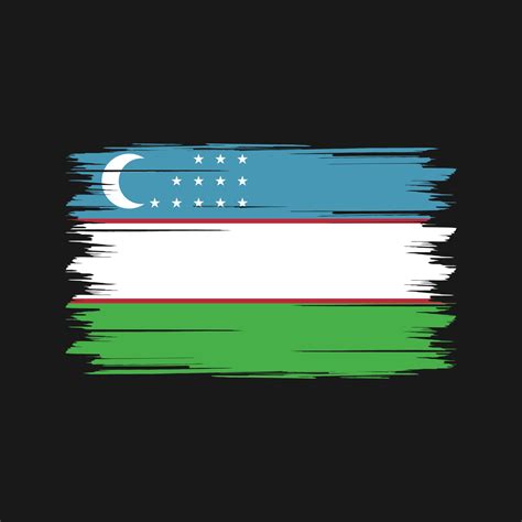 uzbekistan flag brush national flag 9437124 vector art at vecteezy