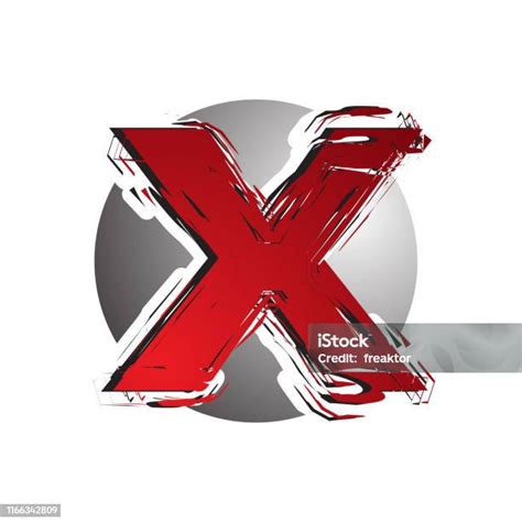 강한 그런지 3d 초기 문자 X 로고 디자인 벡터 그래픽 개념 개념에 대한 스톡 벡터 아트 및 기타 이미지 개념 개성 개념