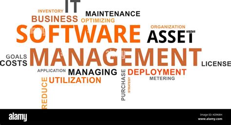 Word Cloud Software Asset Management Stock Vector Image And Art Alamy