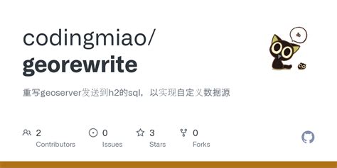 Github Codingmiao Georewrite Geoserver H Sql