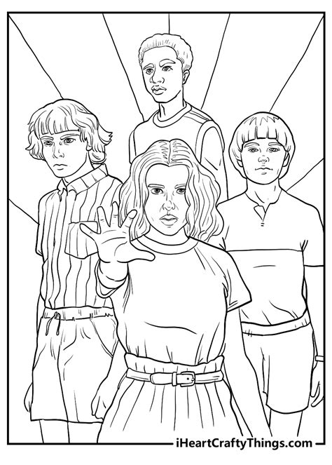 Eleven Season 3 Coloring Pages Stranger Things Coloring Pages Top