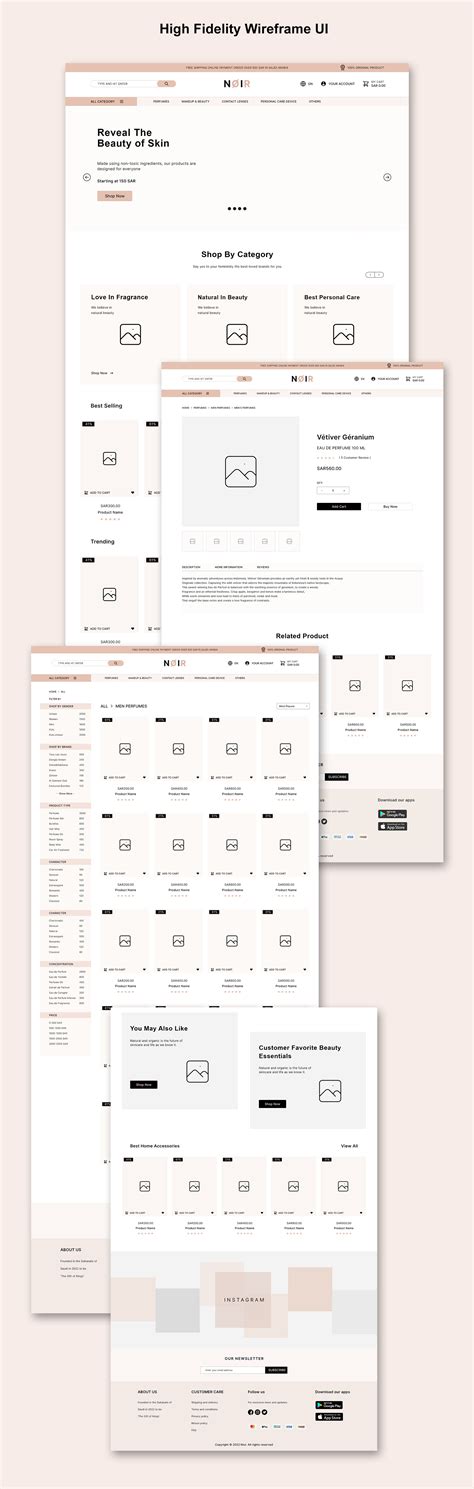 Perfume And Cosmetics E Commerce Web UX UI Case Study Behance