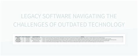 Free Legacy Software Templates For Google Sheets And Microsoft Excel