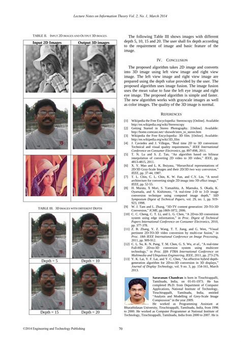 Pdf Novel Algorithm For Converting 2d Image To Stereoscopic · Novel