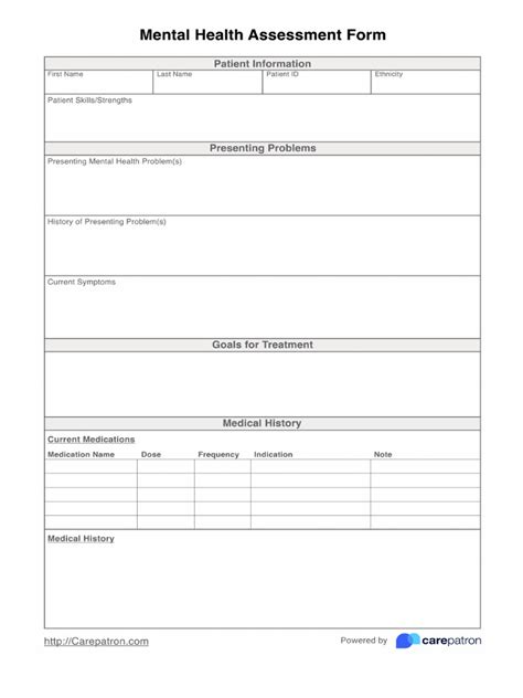 63a3c3dfefca11b446c628e7 Mental Health Assessment Form F Pdf