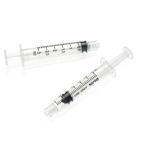 Jeringa 3ml Nipro Luer Lock 3 Cuerpos 100 Uds Disponible Sivemedical