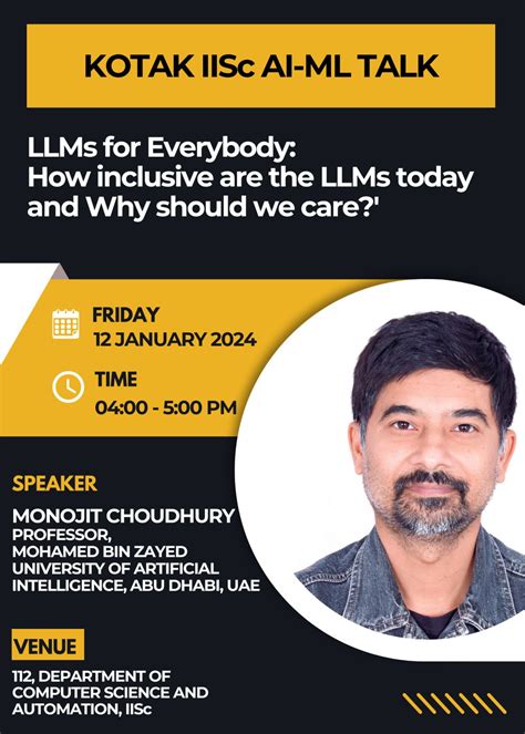 Kotak Iisc Ai Ml Centre On Linkedin A Reminder For The 11th Kotak Iisc