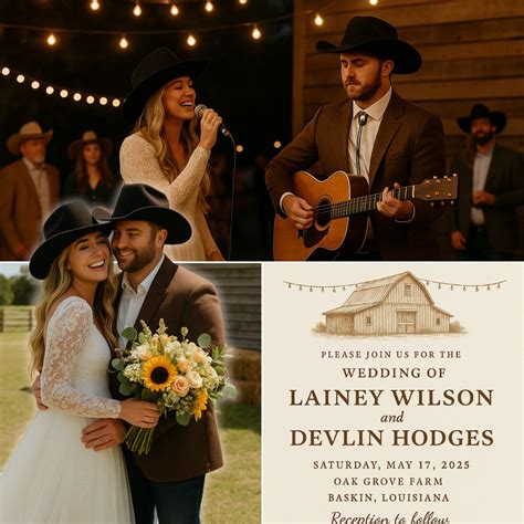 Rumiiaosicheva “from The Field To Forever” Lainey Wilson Marries Devlin Duck Hodges In