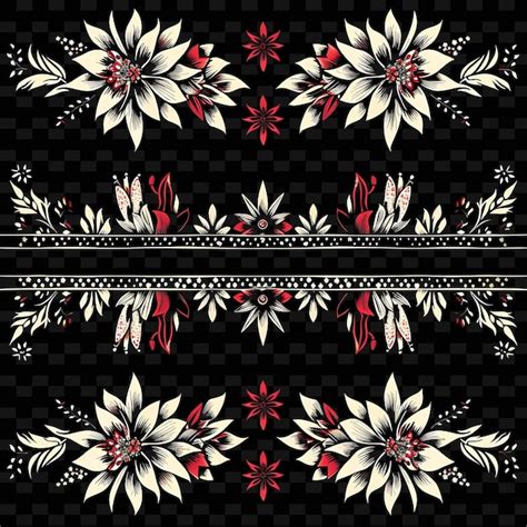 Png Majestic Orchid Cactus Flowers Borderlines Design With