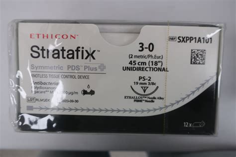 New Ethicon Sxpp1a101 Stratafix Symmetric Pds Plus Absorbable Triclosan Polydioxanone Suture