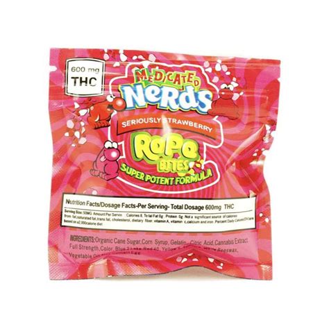 Nerd Rope Bites Strawberry 600mg Thc Online Dispensary Canada Buyweedpacks
