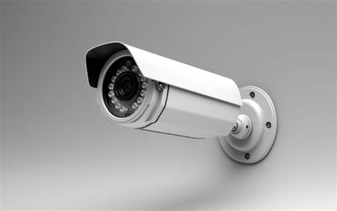 Premium Photo Smart Surveillance Camera On White Background