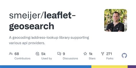 Github Smeijerleaflet Geosearch A Geocodingaddress Lookup Library