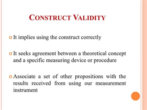 Validity Reliability And Feasibility Pptx