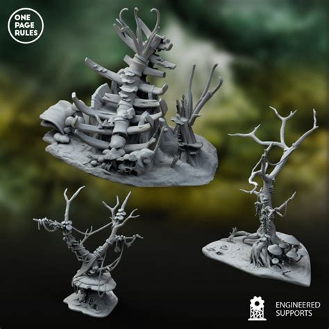 3d Printable Plague Daemons Medium Terrain By One Page Rules
