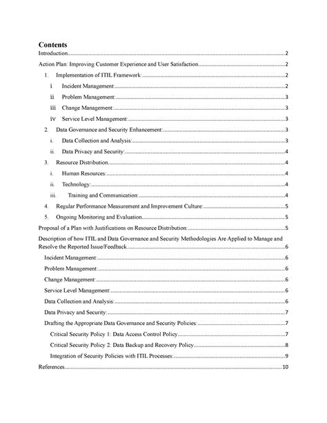 Itil Framework 1 Contents Studocu