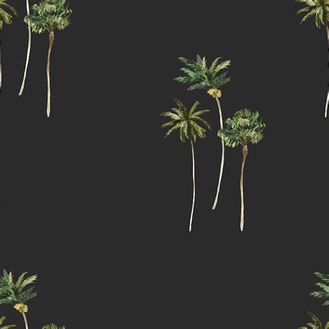 Tropical Palm Tree Pattern Wallpaper