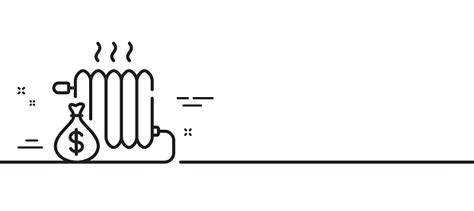 라디에이터 라인 아이콘입니다 열 대류 기호입니다 벡터 0명에 대한 스톡 벡터 아트 및 기타 이미지 0명 가격 가정 난방