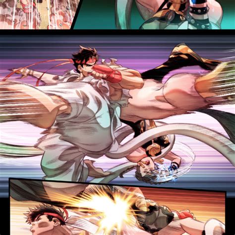 Chun Li And Ryu Comic