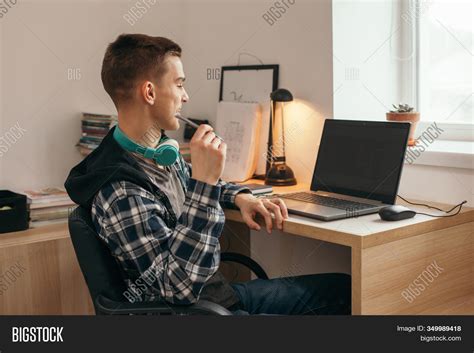 Teenage Boy Doing Image And Photo Free Trial Bigstock
