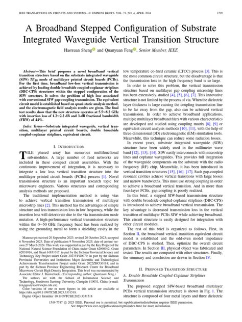 A Broadband Stepped Configuration Of Substrate Integrated Waveguide Vertical Transition