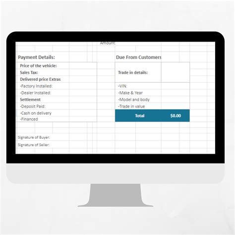 Auto Sales Template Car Sales Invoice Auto Invoice Template