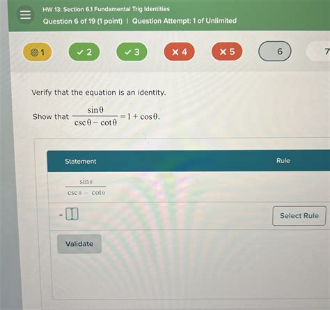 Solved Hw 13 Section 6 1 ﻿fundamental Trig