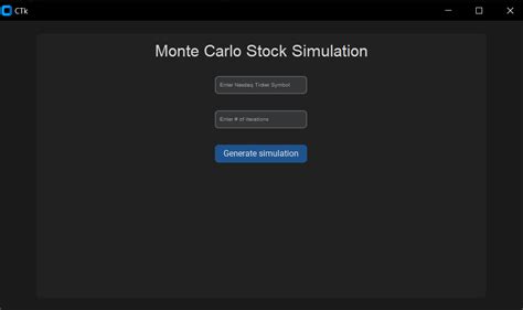 Github Anthony3301monte Carlo Stock Simulator