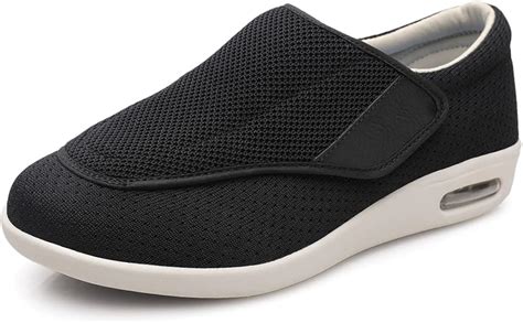 Youyun Mens Diabetic Shoes Width X Wide Velcro Shoe For Elderly Men